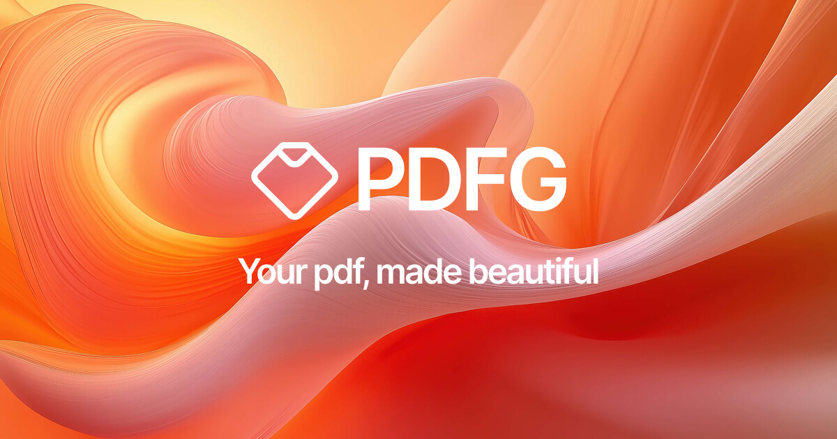 PDFG - Turn Your PDFs into Beautiful Flipbooks